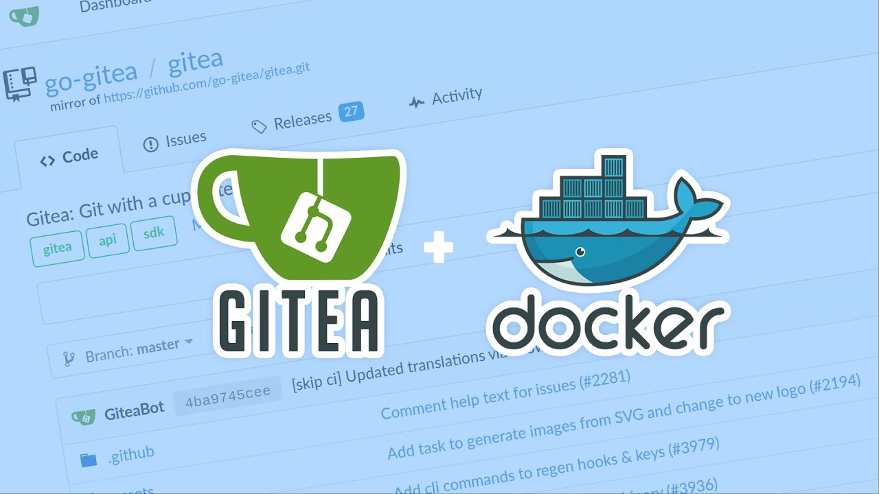 Запуск Gitea в Docker - DockerHosting.ru