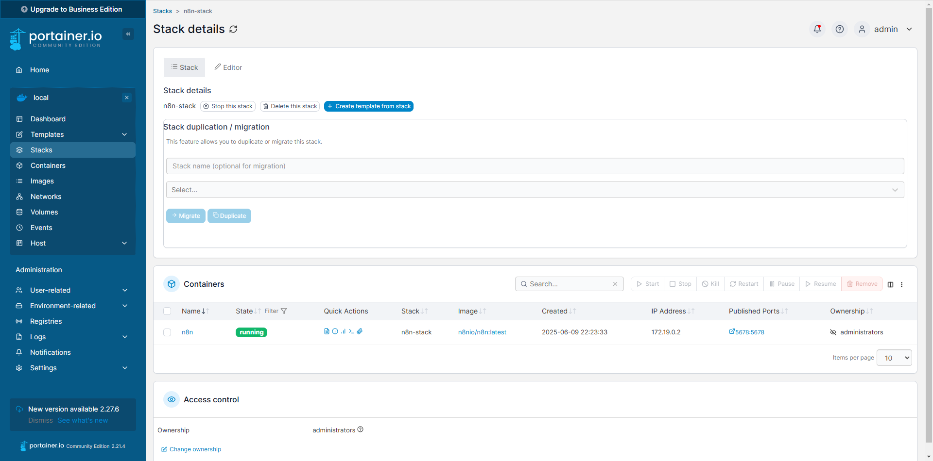 n8n в Docker - DockerHosting.ru